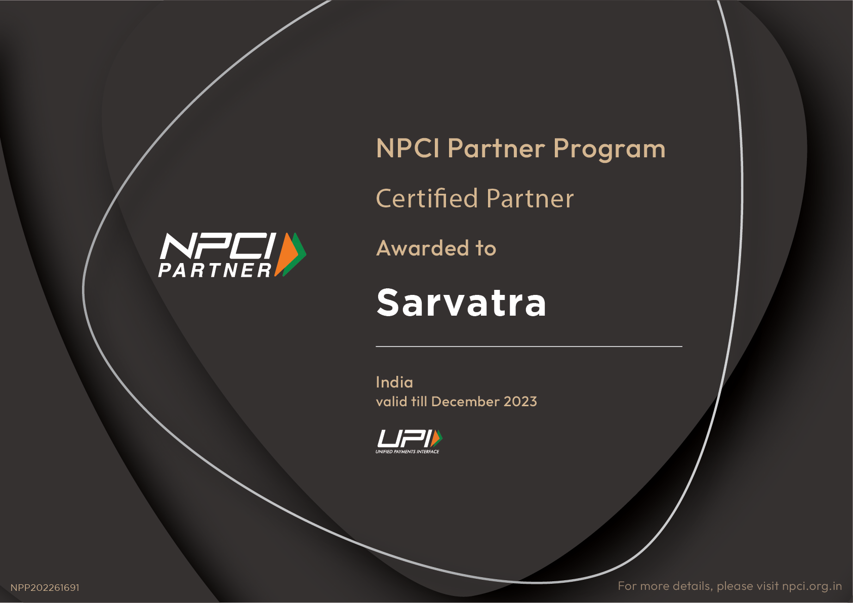 UPI – Sarvatra Technologies